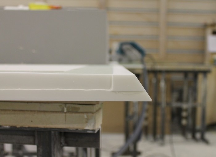 How we reinforce our Corian® solid surfaces | Whitehall